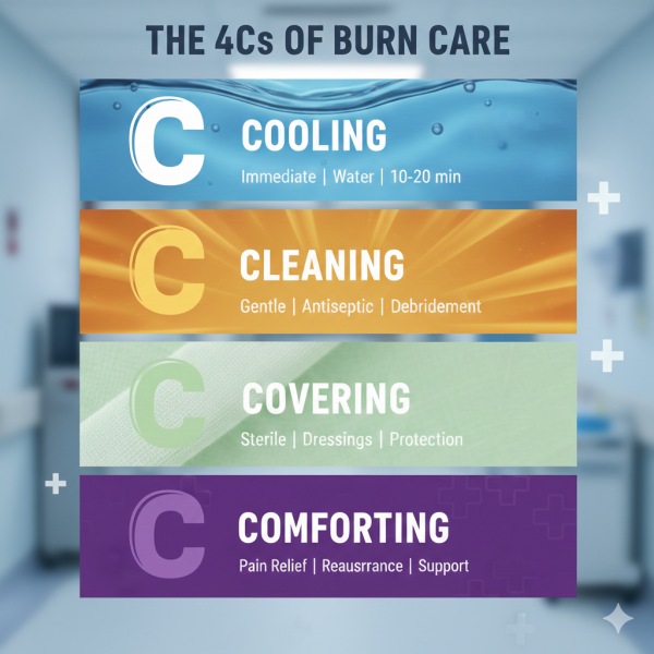 Burns and First Aid: First Steps to Treat Burn Injuries